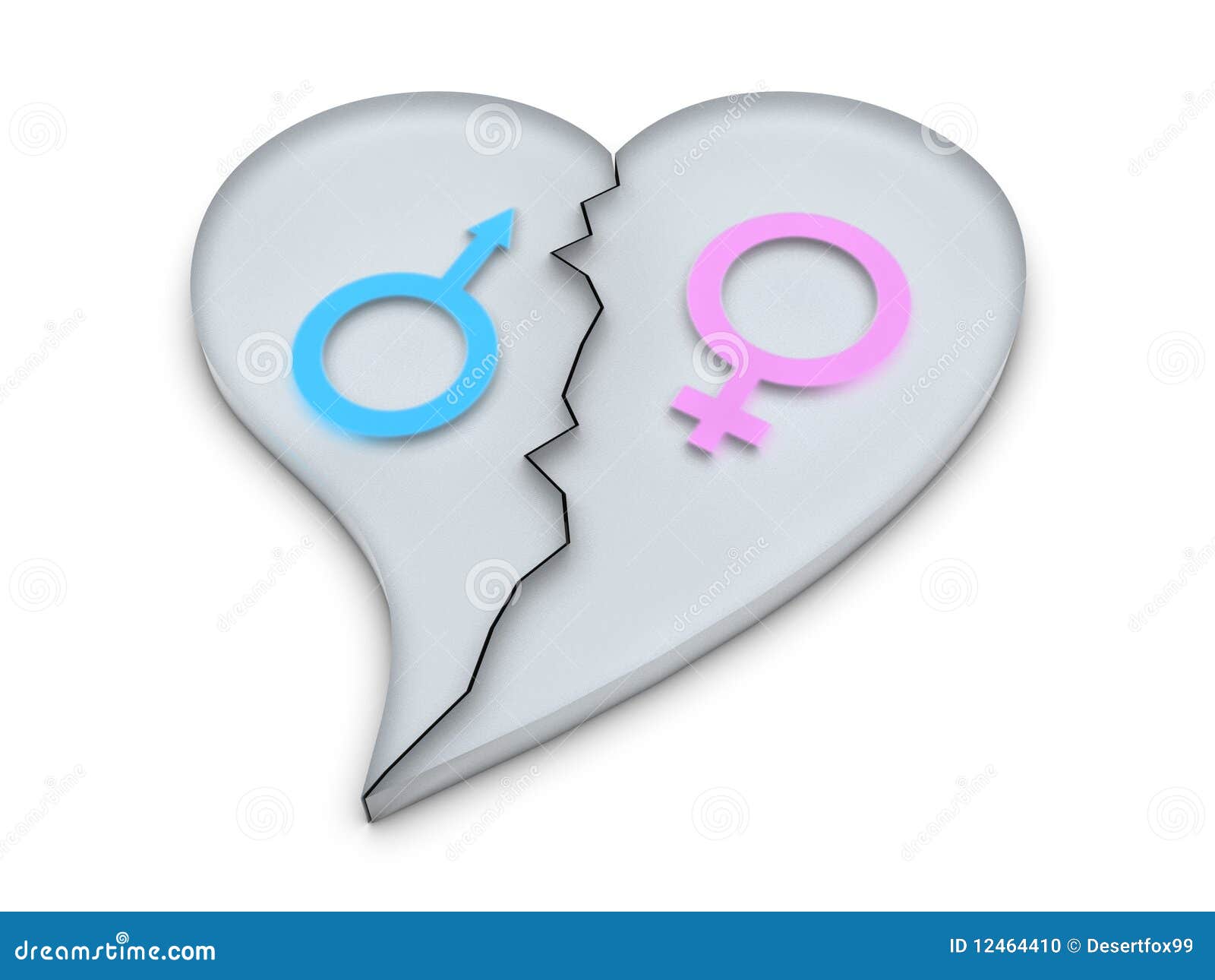 Two pieces heart stock illustration. Illustration of anniversary - 12464410