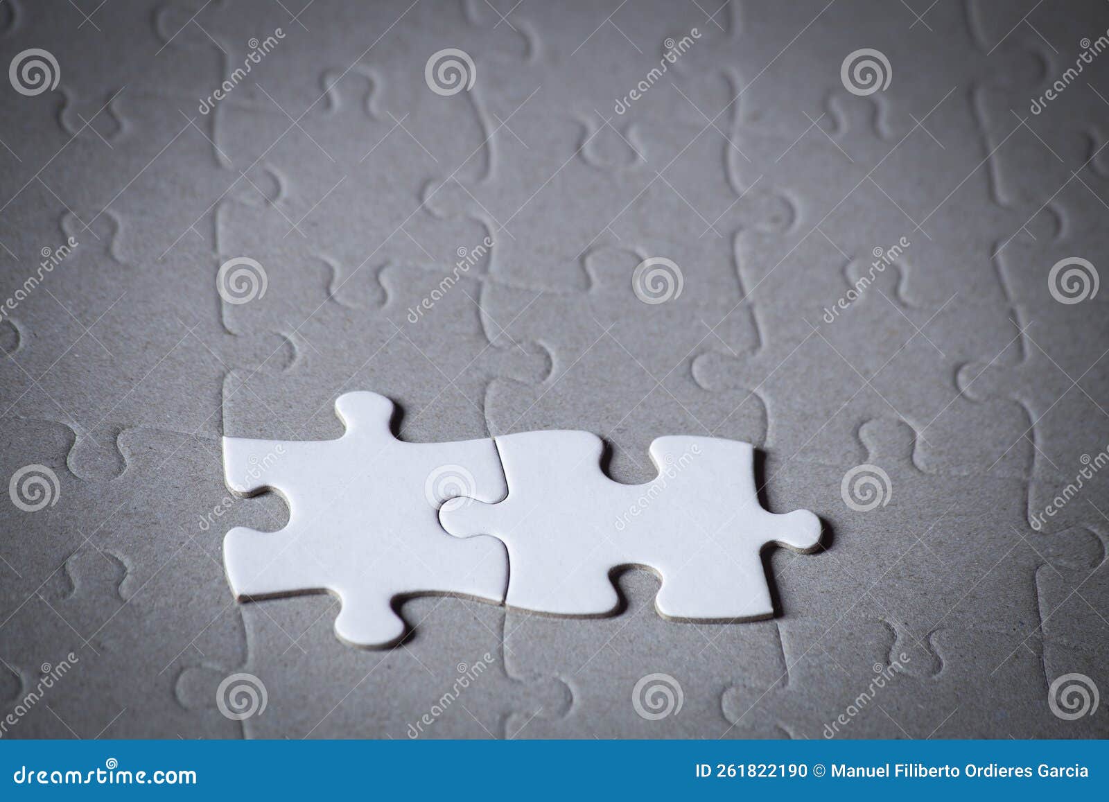Two Pieces of a Jigsaw Puzzle Represent the Union Stock Photo - Image ...