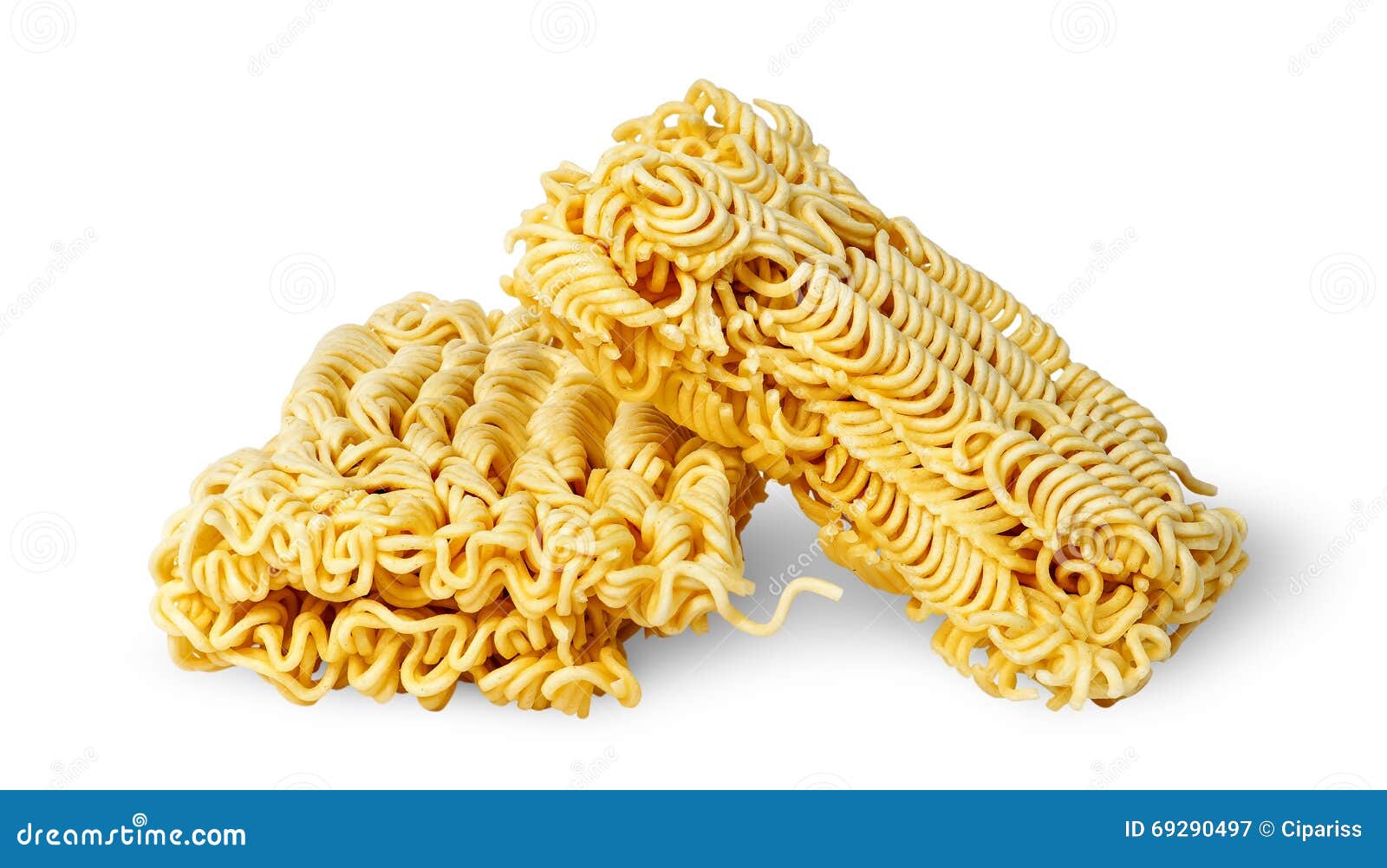Two Pieces Noodles of Fast Preparation Stock Image - Image of cuisine ...