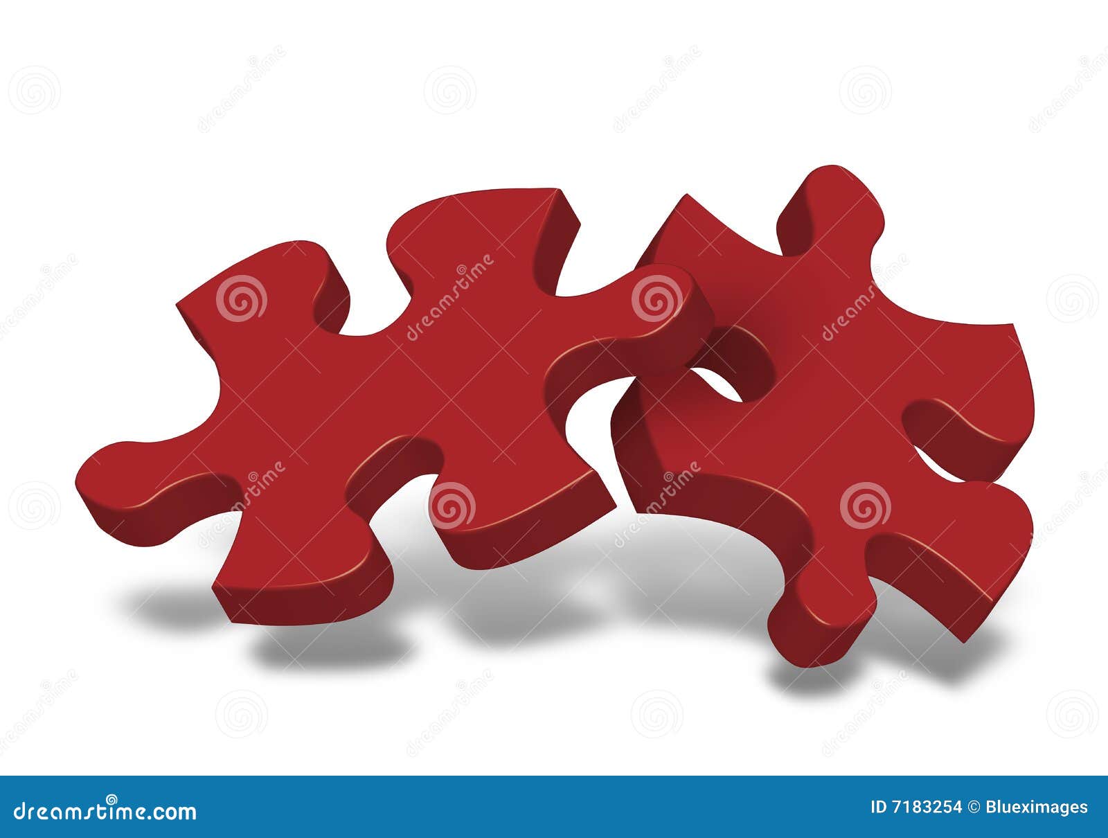 Two pieces of puzzle stock illustration. Illustration of economy - 7183254