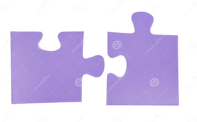 Two pieces of puzzle stock image. Image of connection - 8678829