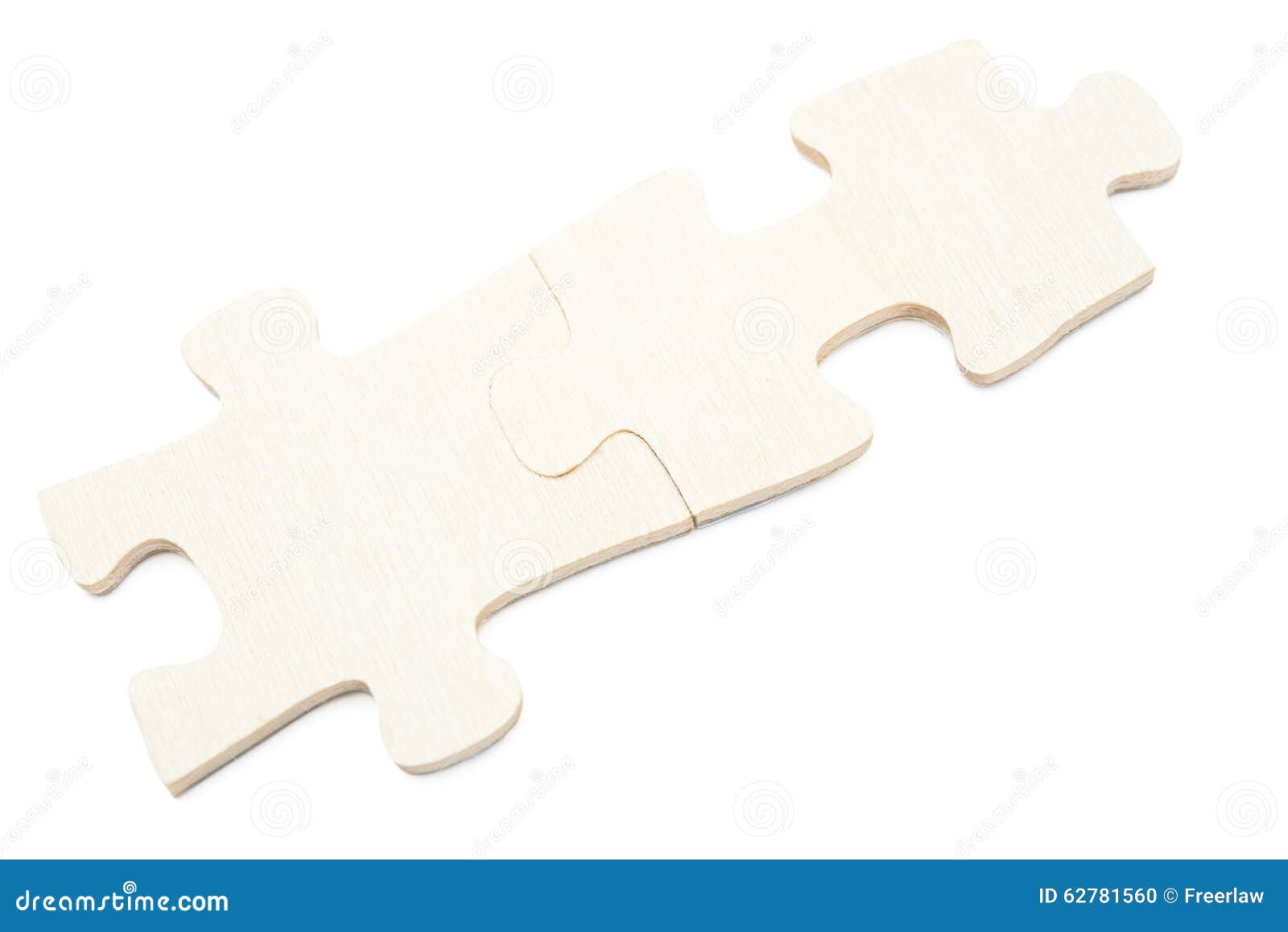 Two Pieces of Puzzle with Clipping Path Stock Photo - Image of ...
