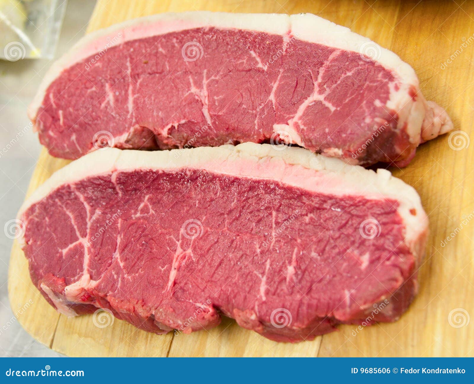 Two pieces of raw meat stock photo. Image of food, cooking - 9685606