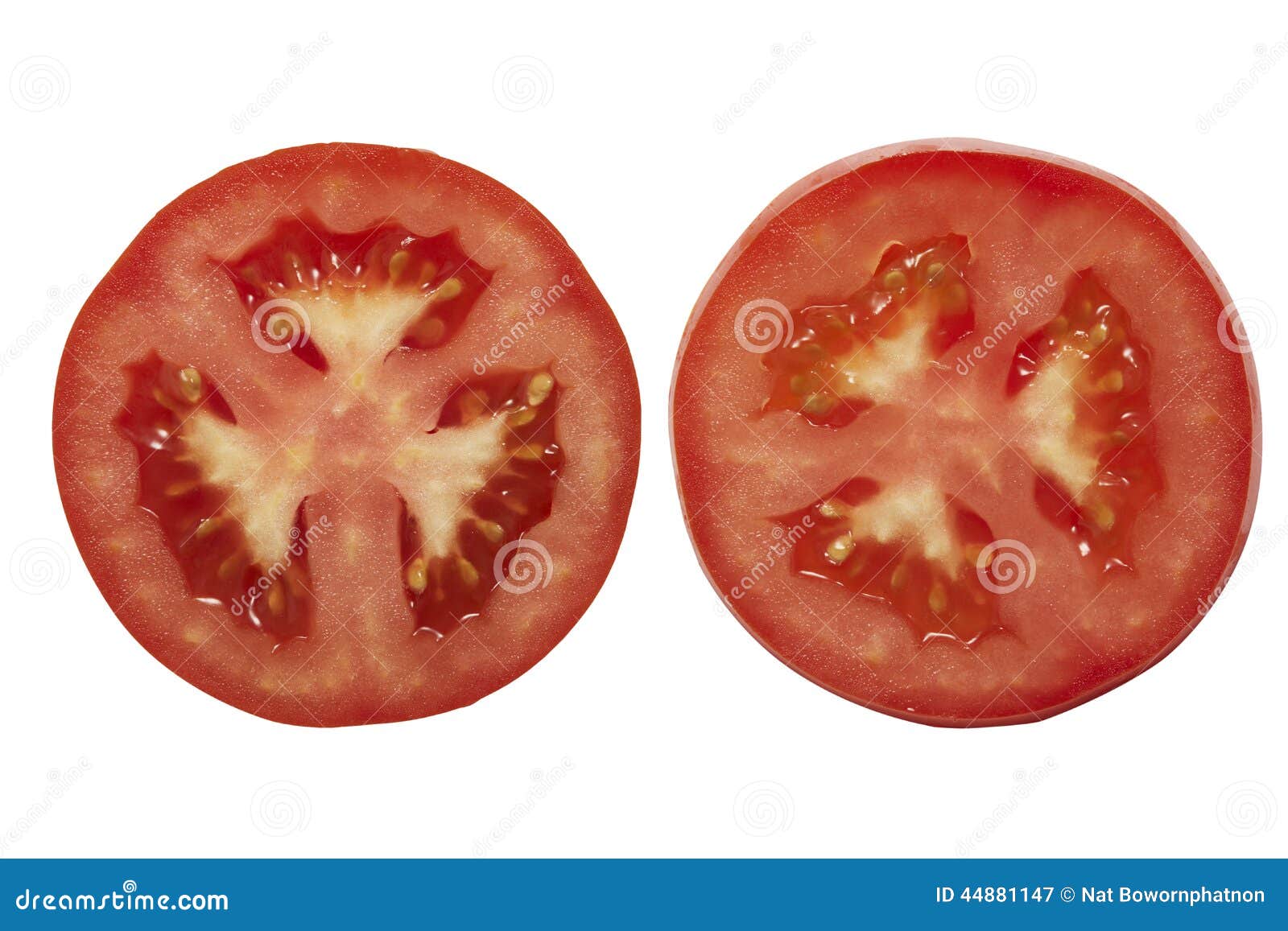 Two Pieces of Slide Tomatoes Stock Image - Image of shiny, ingredient ...