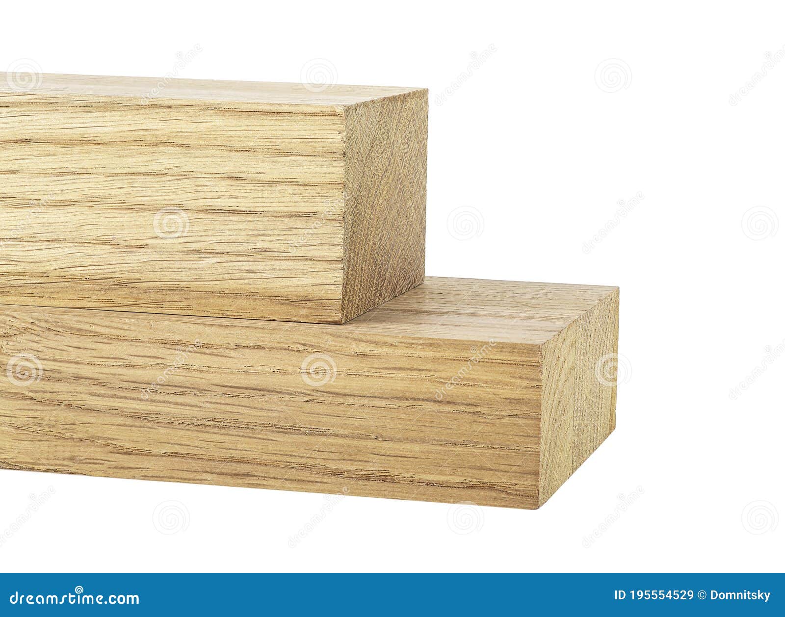 Two Pieces of Wooden Planks Isolated on White Background Stock Image ...