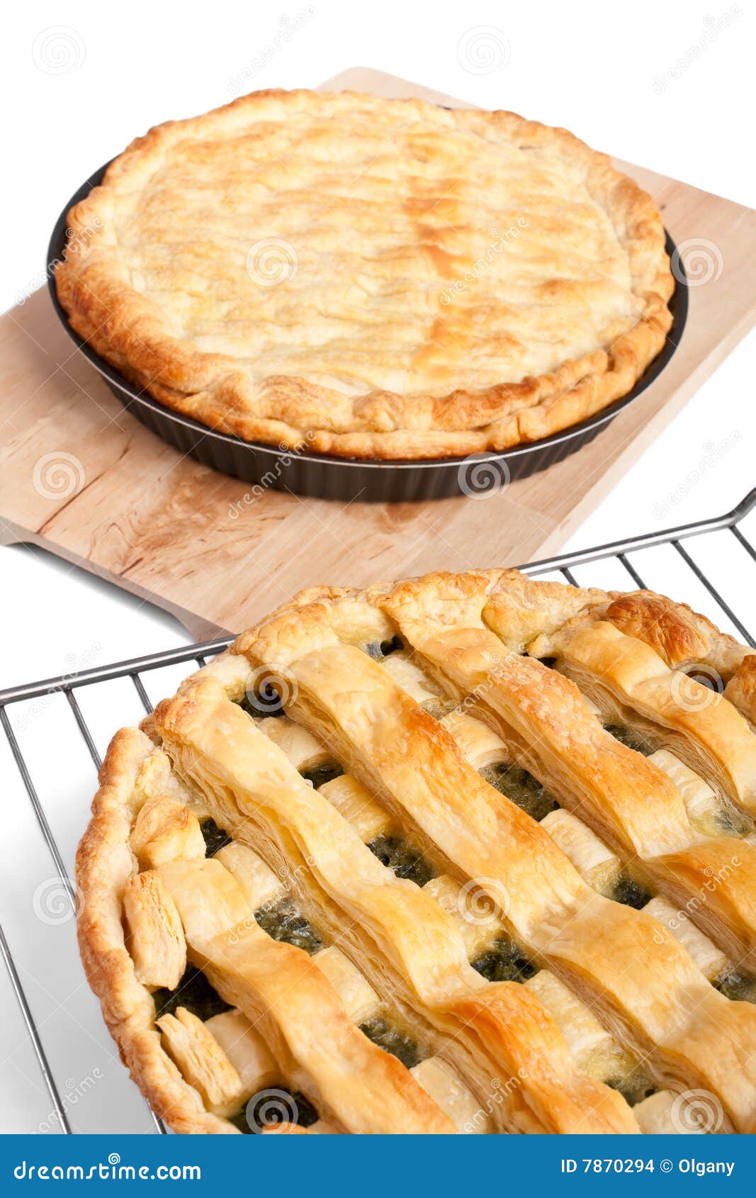 Two pies stock photo. Image of tomatoes, traditional, apple - 7870294