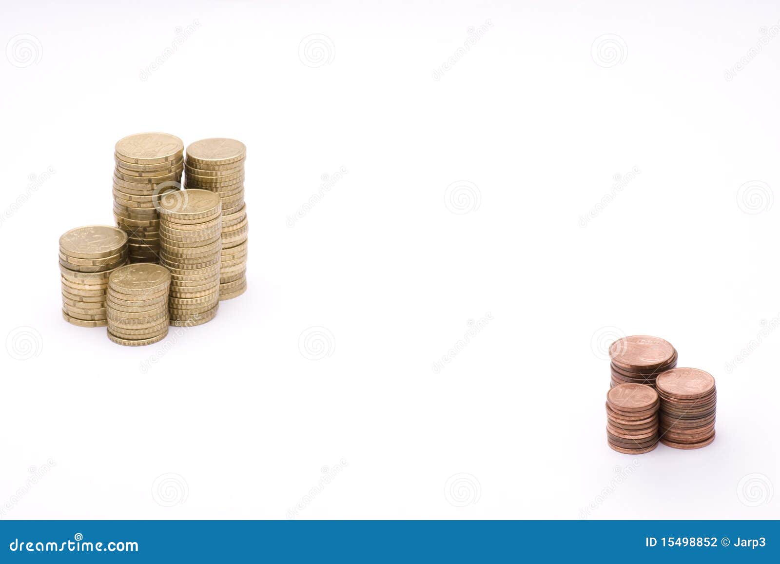 Two piles stock photo. Image of golden, concept, success - 15498852