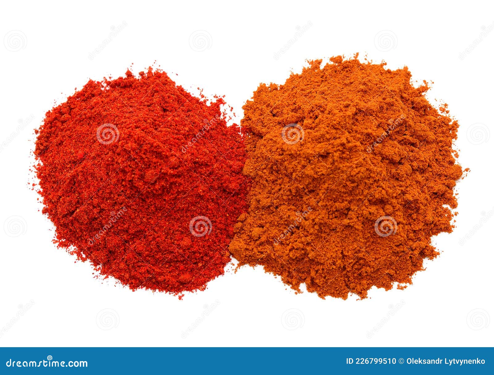 Two piles of spices stock photo. Image of bouquet, white - 226799510
