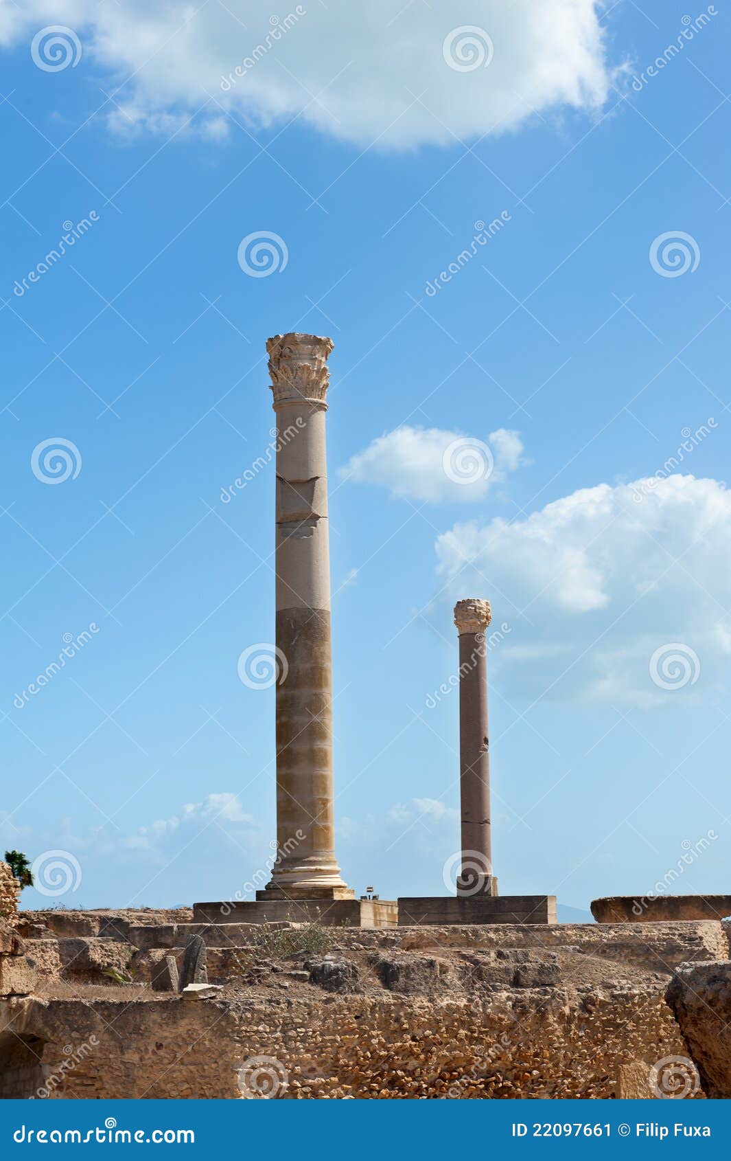 Two pillars stock image. Image of detail, strong, design - 22097661
