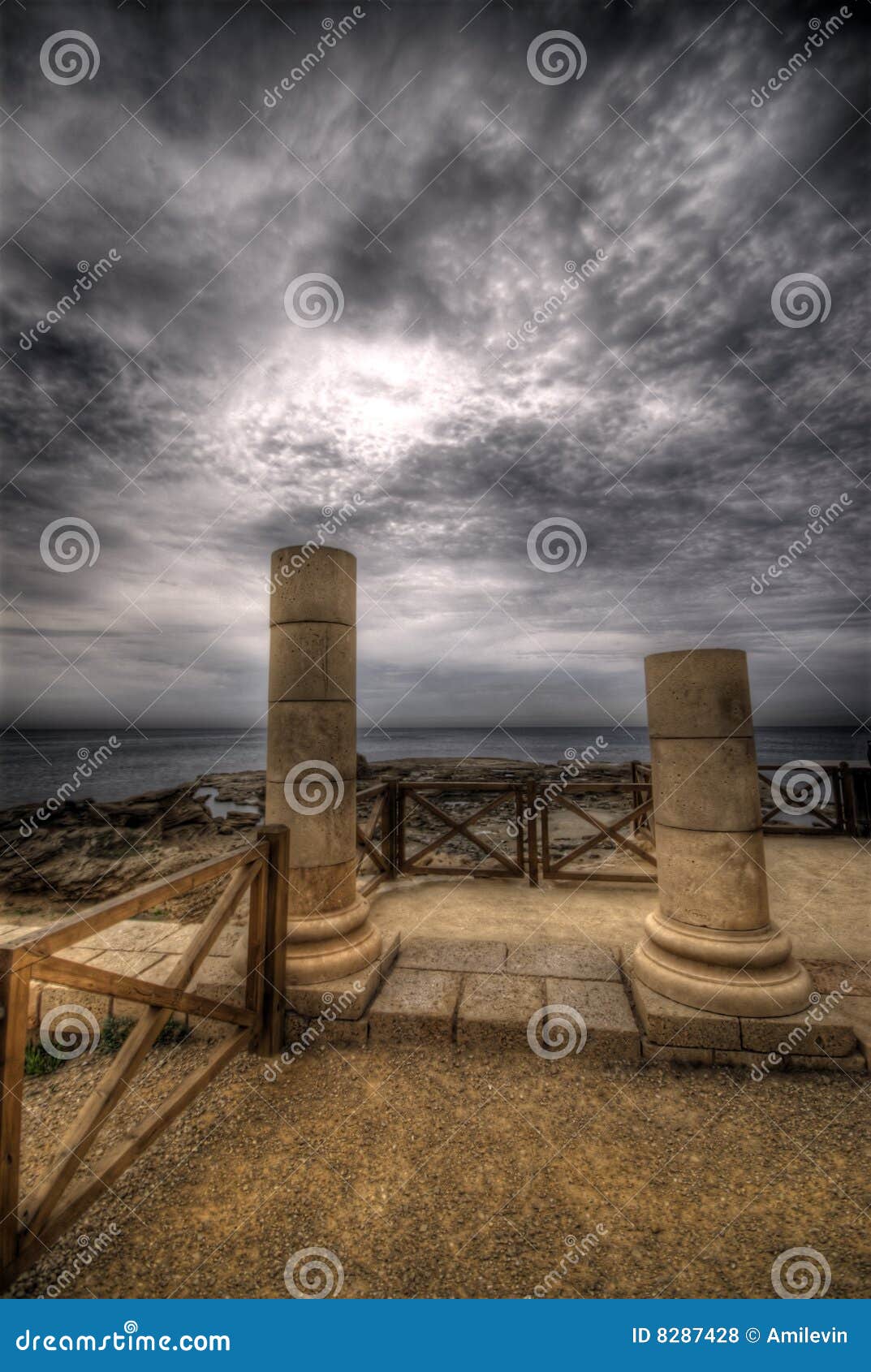 Two pillars stock photo. Image of caesar, fence, rome - 8287428