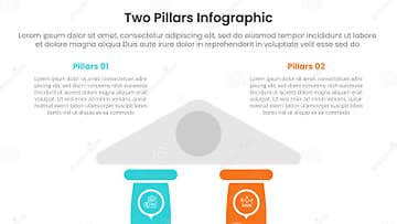 Two Pillars Framework with Ancient Classic Construction Infographic ...