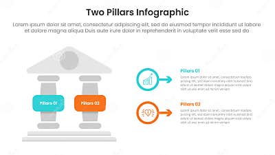 Two Pillars Framework with Ancient Classic Construction Infographic ...