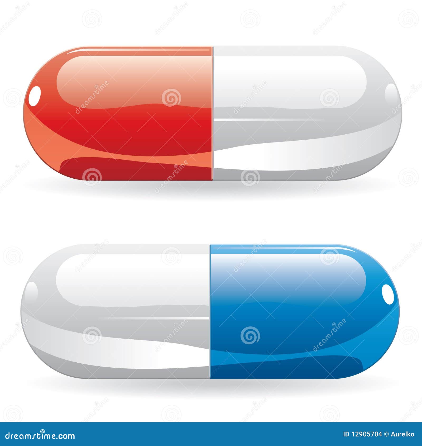 Two pills stock vector. Illustration of medicine, nutrition - 12905704
