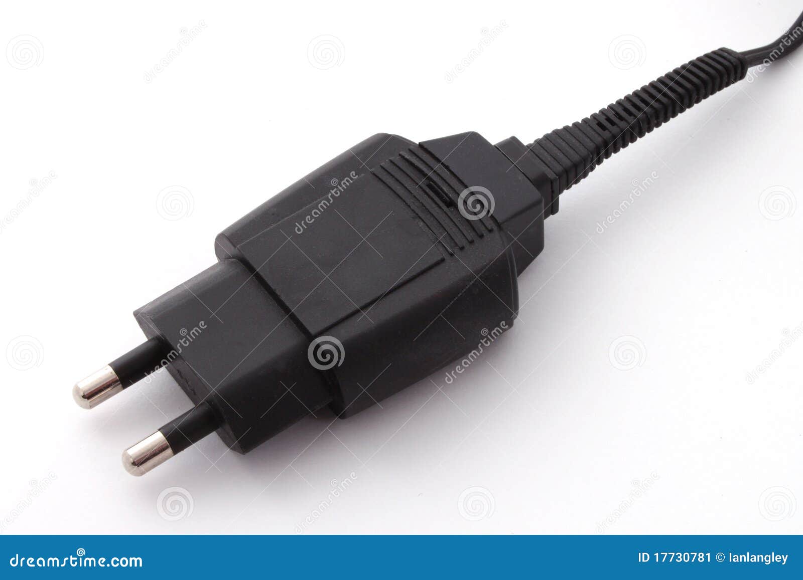 Two pin electrical plug stock image. Image of electricity - 17730781