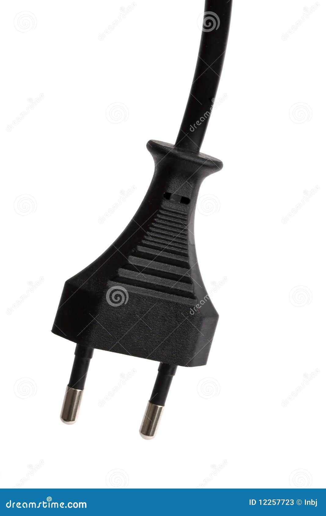 Two pin plug stock image. Image of electrical, power - 12257723