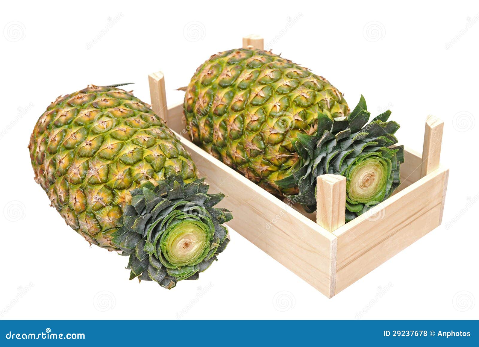 Two pineapples stock photo. Image of healthy, delicious - 29237678