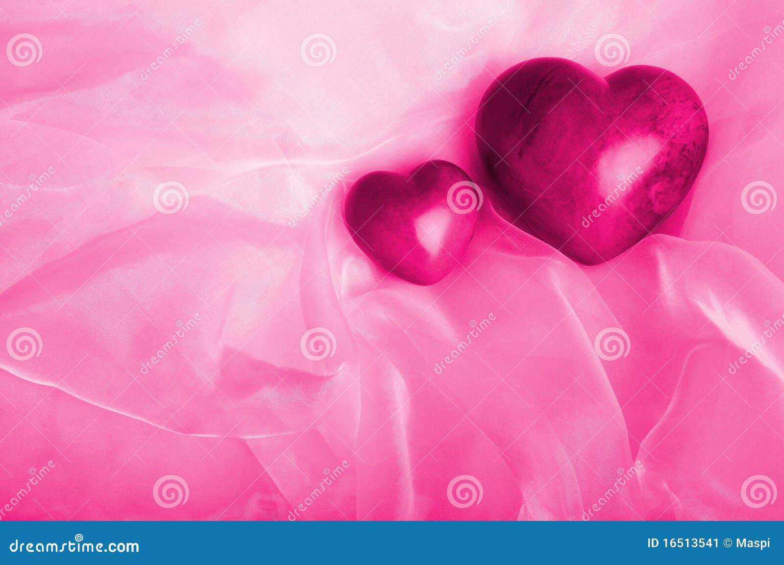 Two pink hearts stock image. Image of color, shaped, pink - 16513541