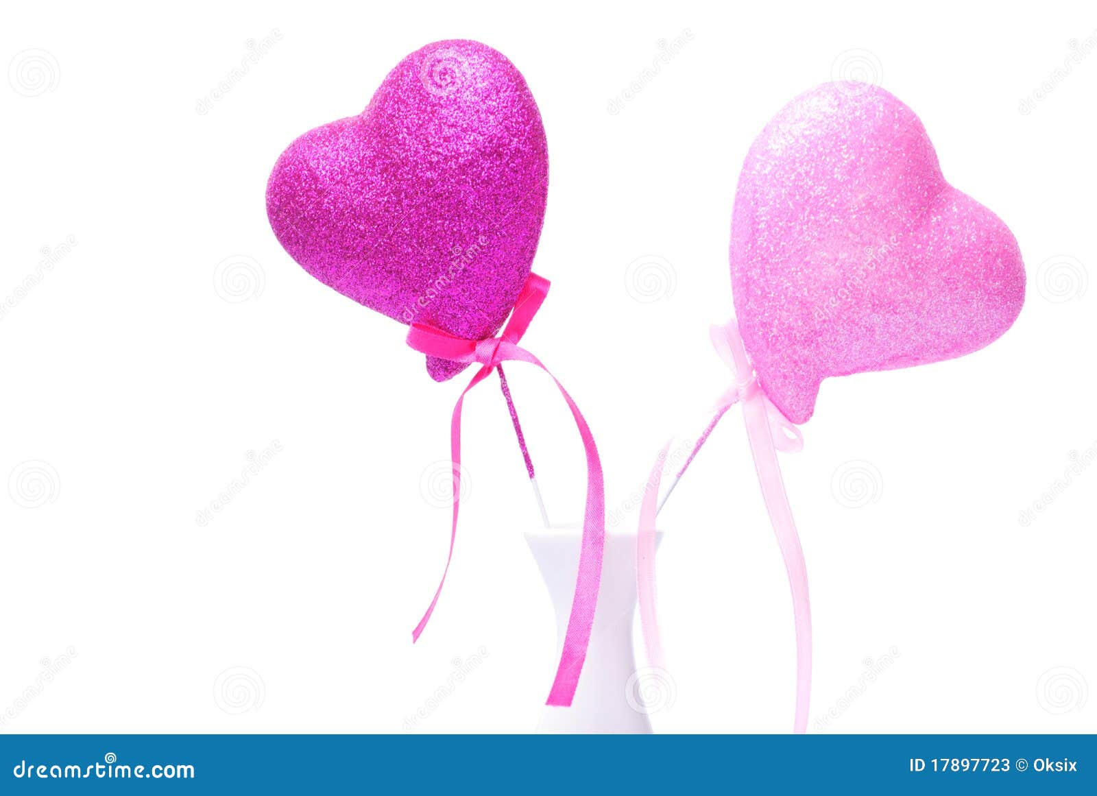 Two pink hearts stock image. Image of celebration, symbol - 17897723