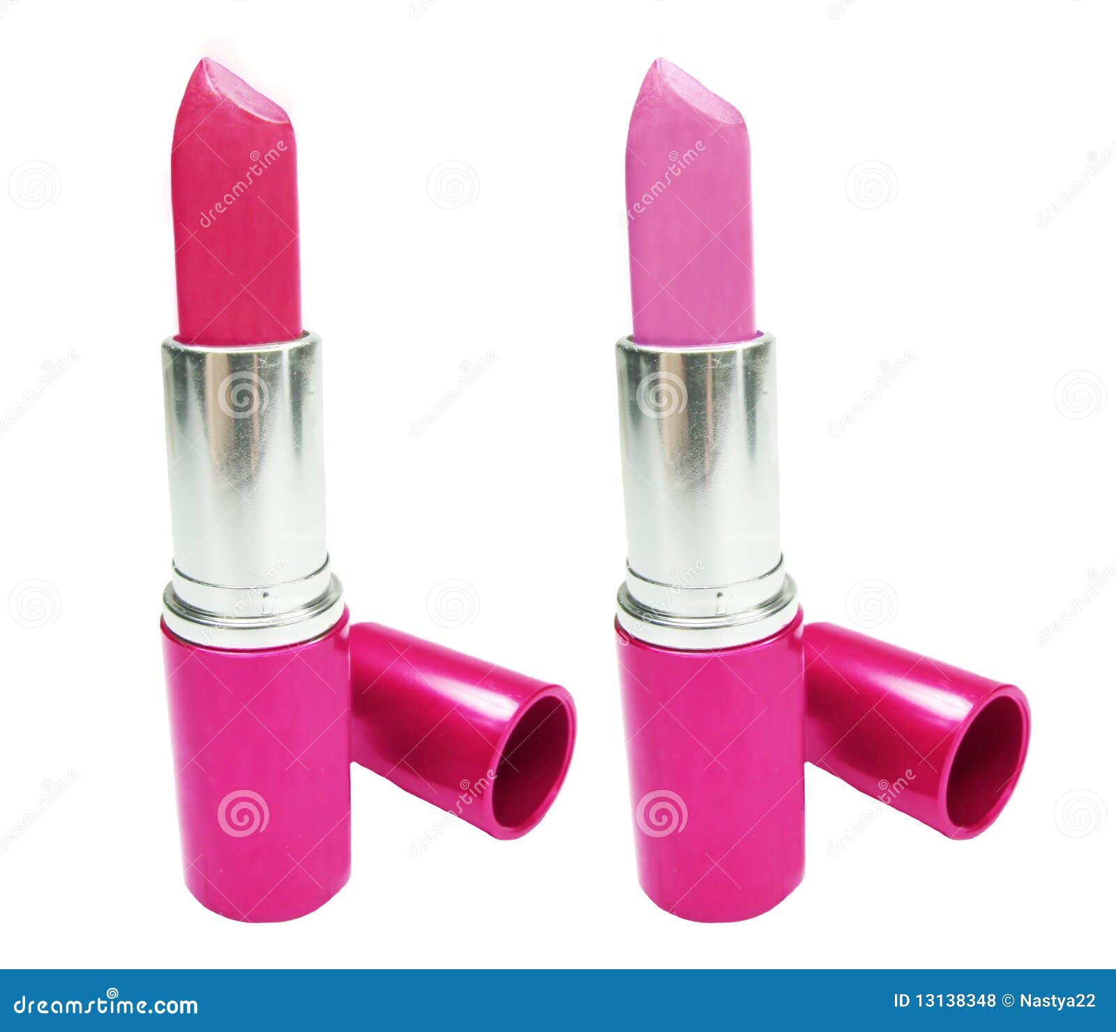 Two pink lipsticks stock photo. Image of lipstick, stencil - 13138348