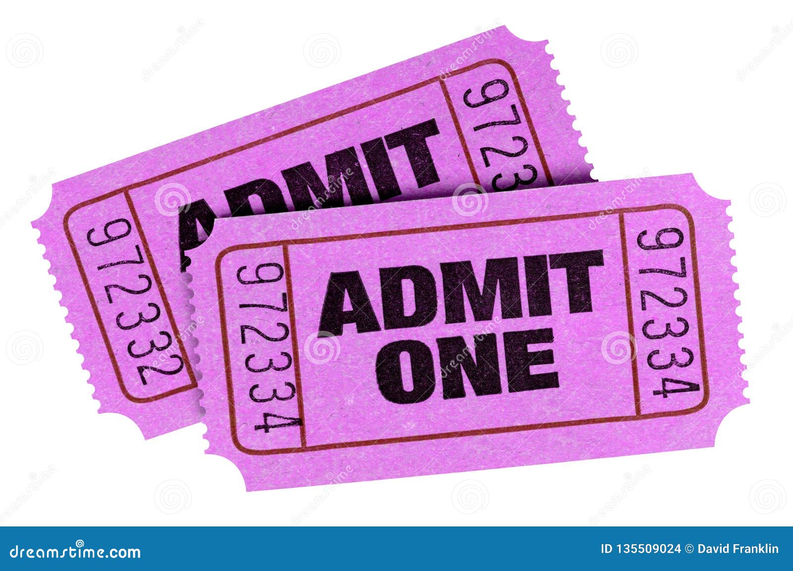 Pink Cinema Retro Admit One Ticket Stock Photos - Free & Royalty-Free ...