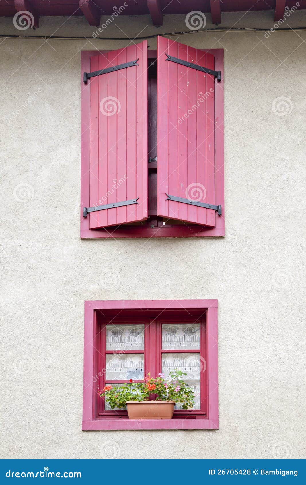 Two pink windows stock photo. Image of windows, vertical - 26705428