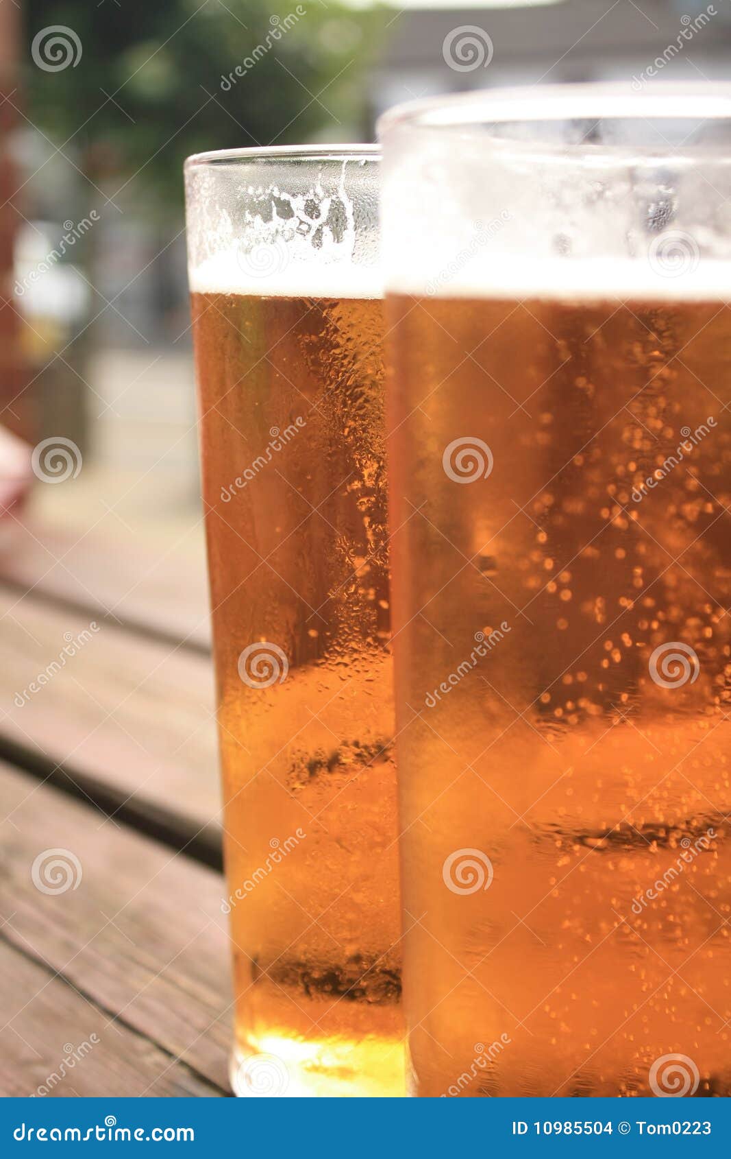Two pints of beer stock photo. Image of alcohol, couple - 10985504