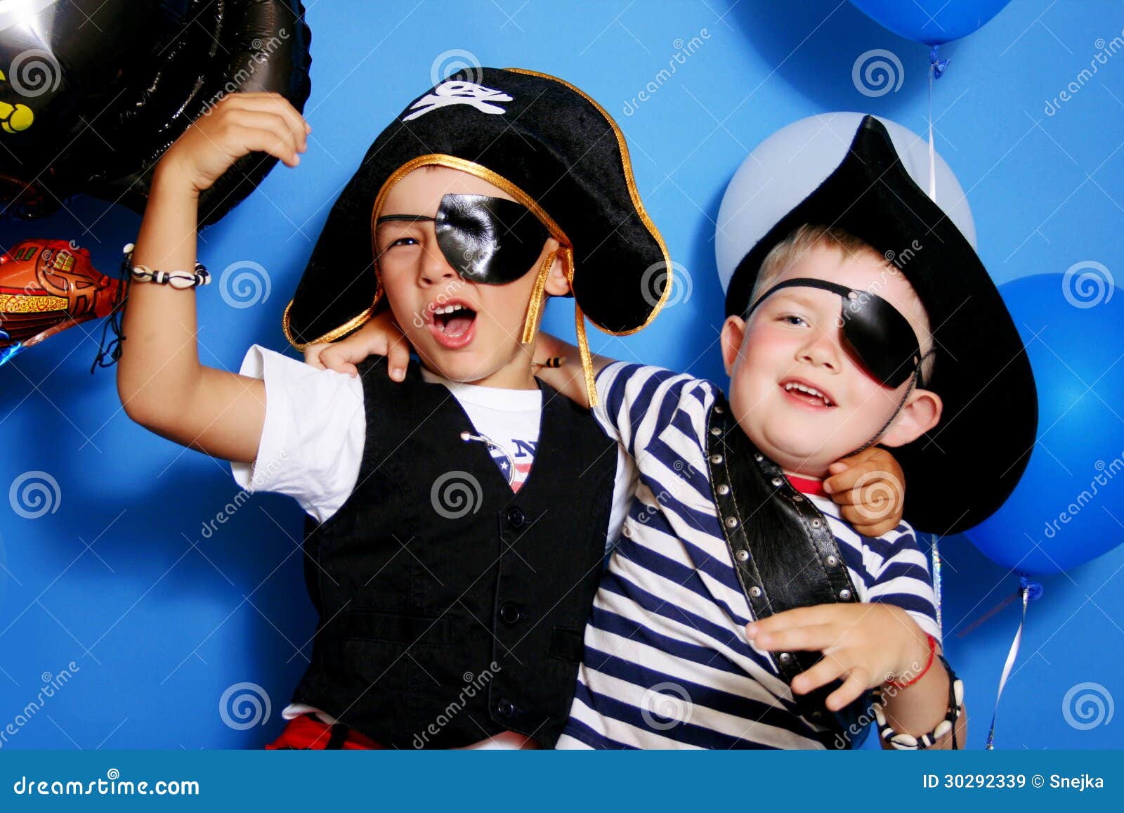 Two pirate stock image. Image of flag, party, look, laughter - 30292339
