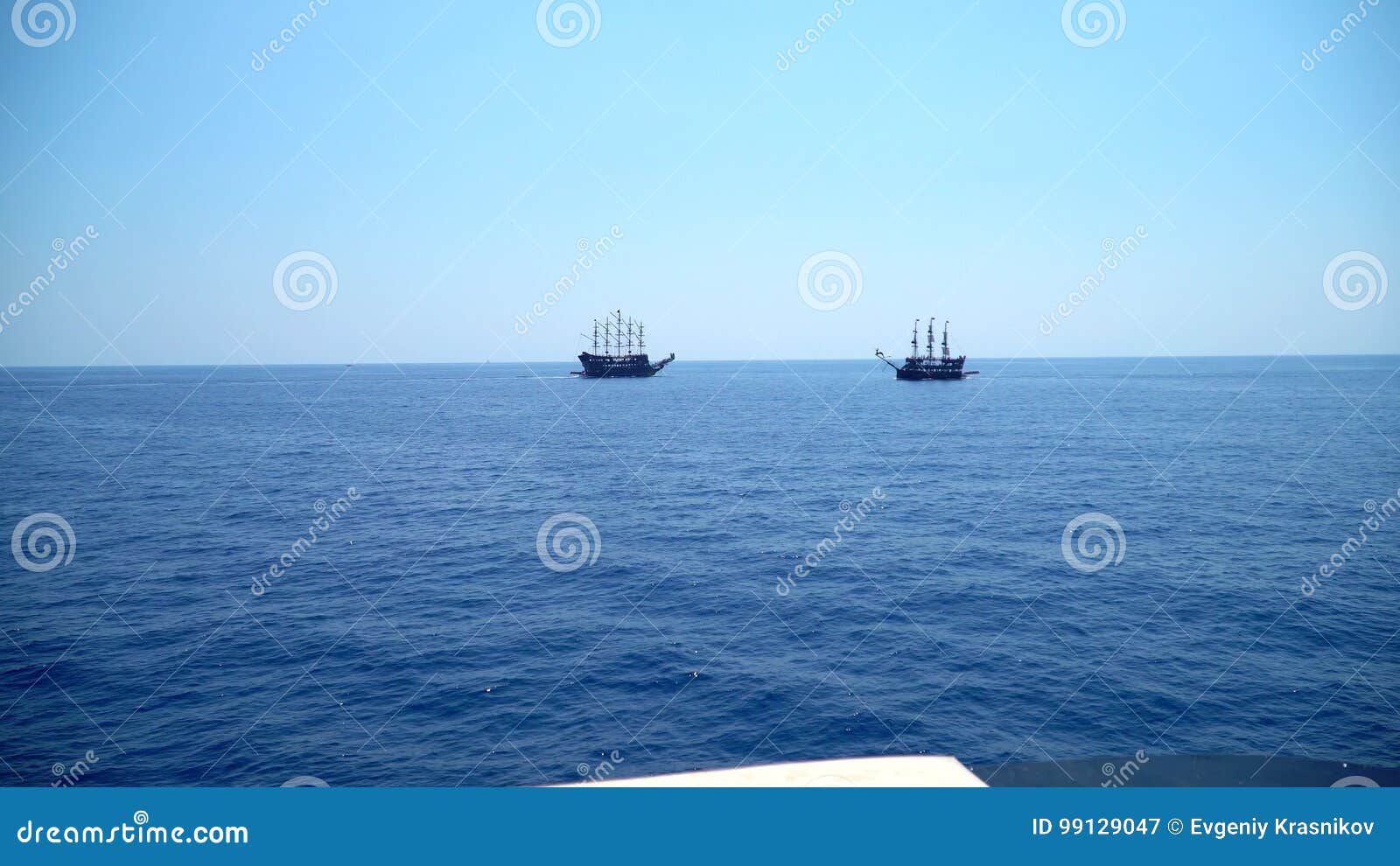Two pirate sailing ship stock video. Video of renaissance - 99129047