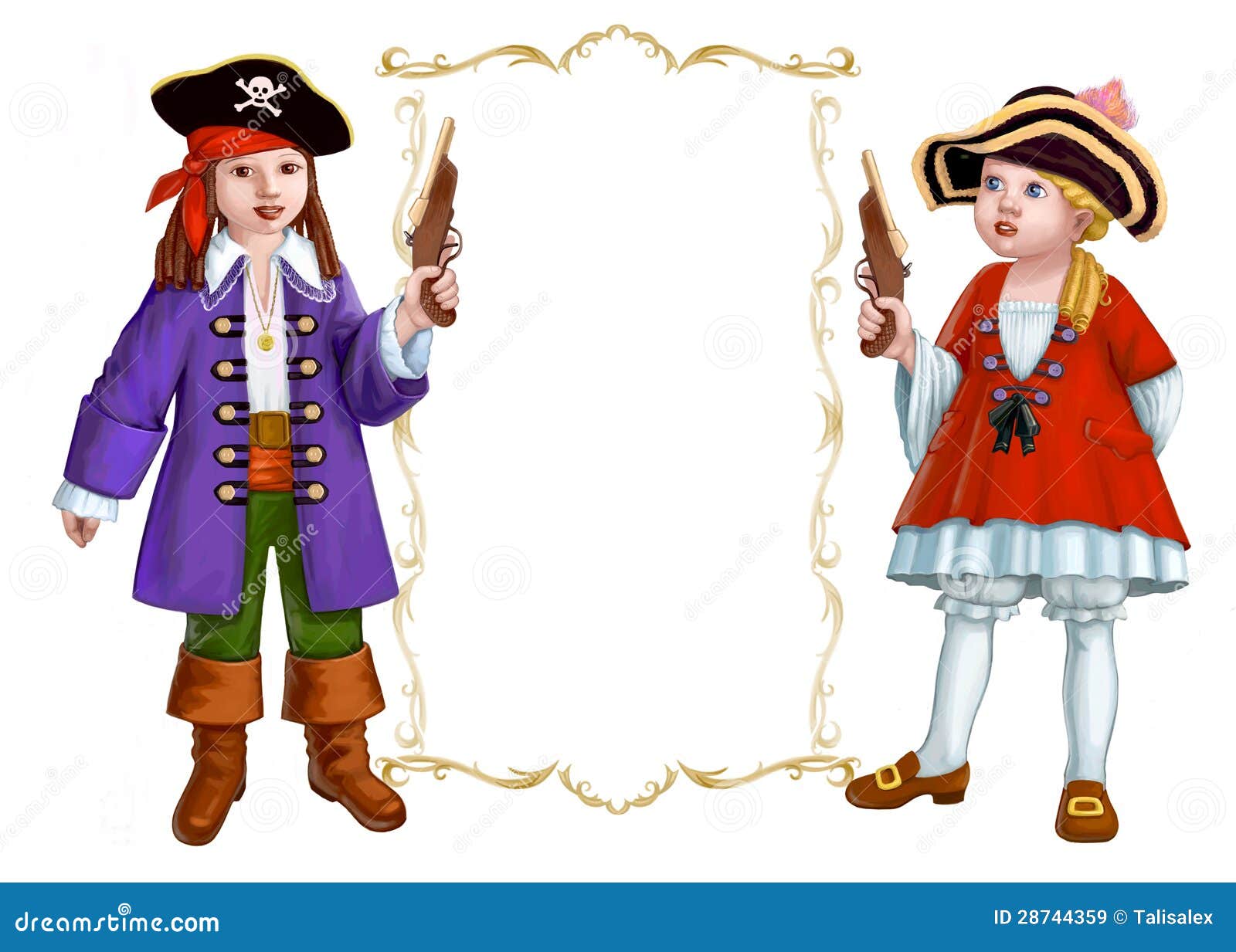 Two pirates stock illustration. Illustration of dangerous - 28744359