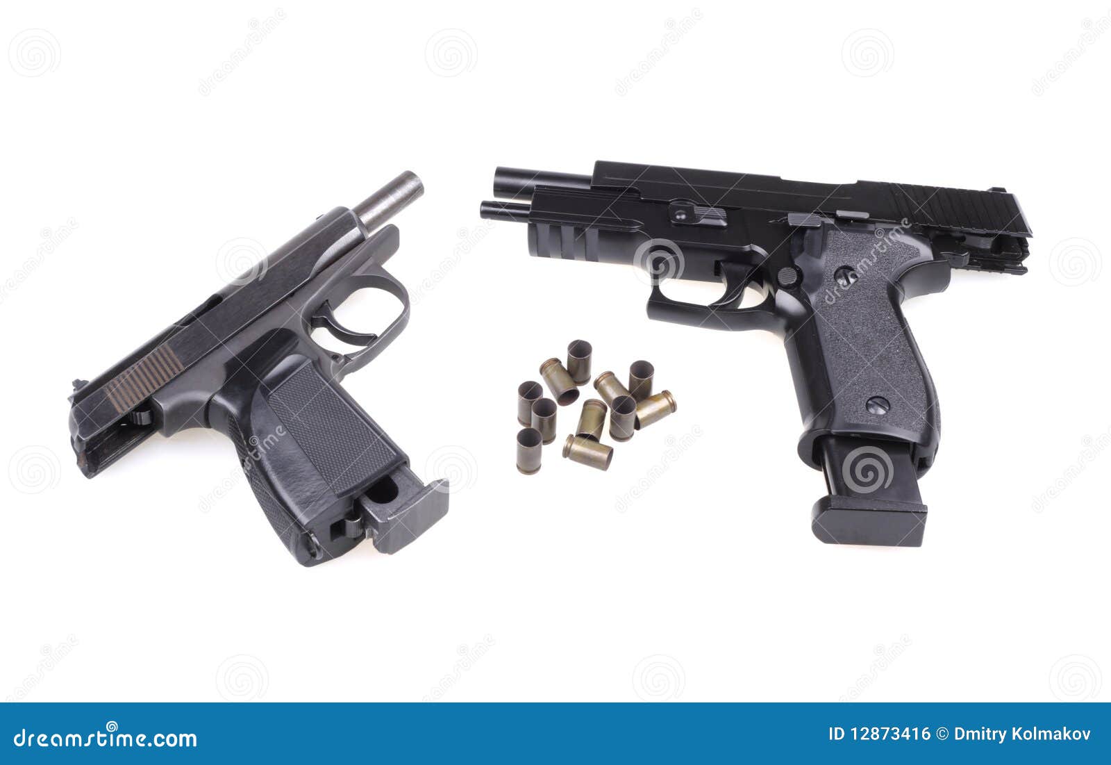 Two pistols. stock photo. Image of pattern, isolated - 12873416