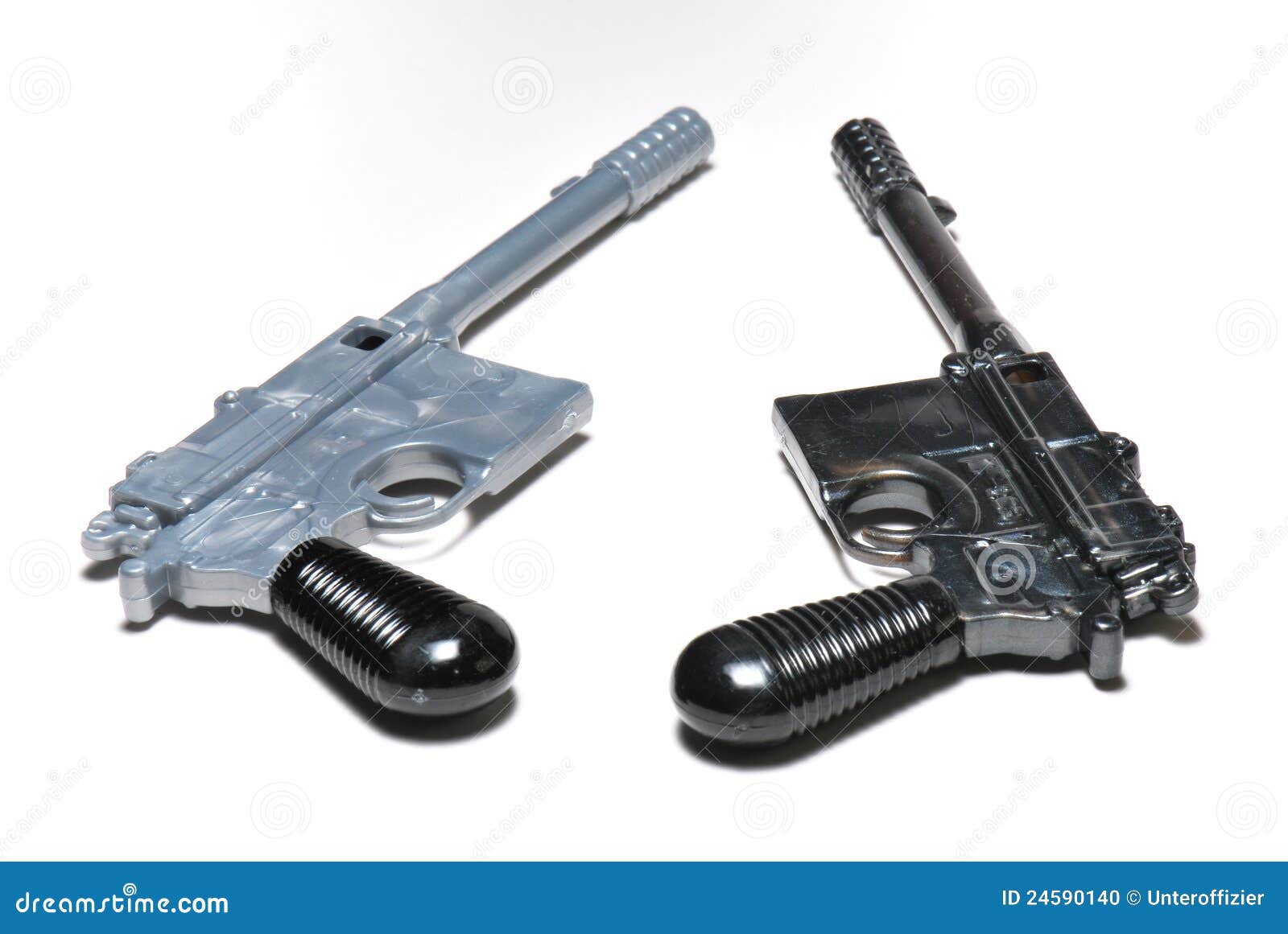 Two Pistols stock photo. Image of barrel, long, rounds - 24590140