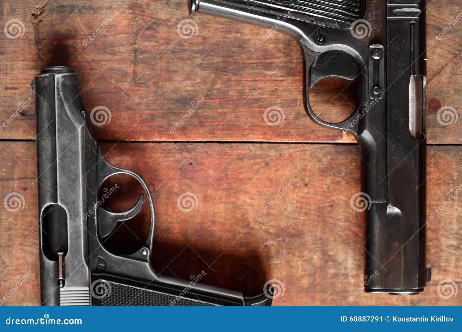 Two Pistols stock image. Image of military, background - 60887291