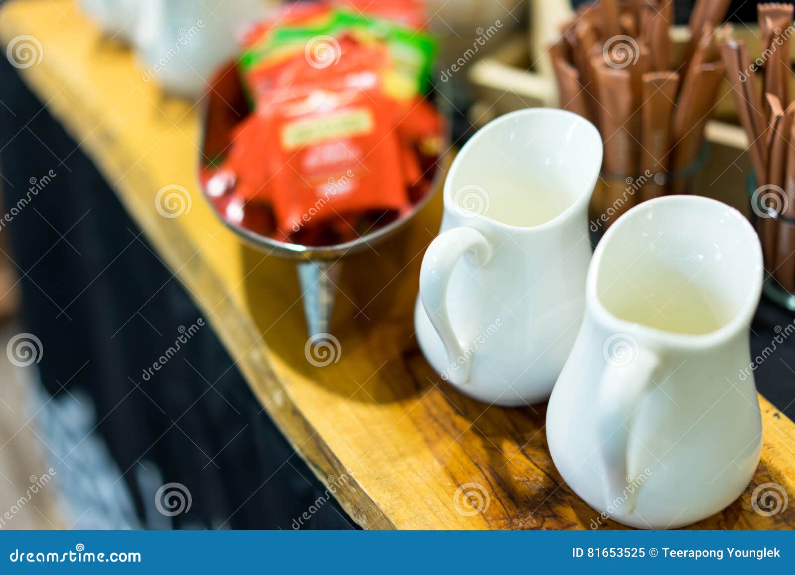 Two Pitchers Put on the Coffee Table. Stock Image - Image of people ...