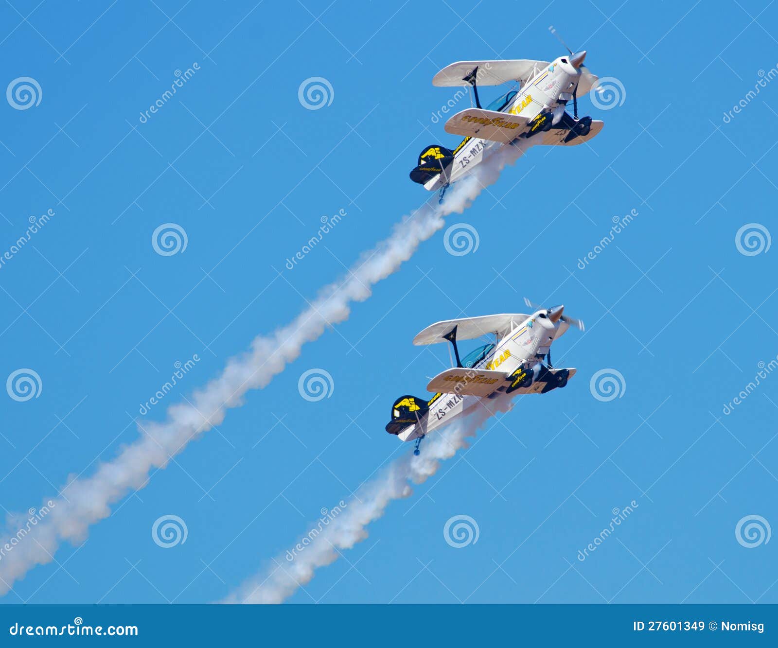Two Pitts Aerobatic Aircraft in a Formation Climb Editorial Stock Image ...