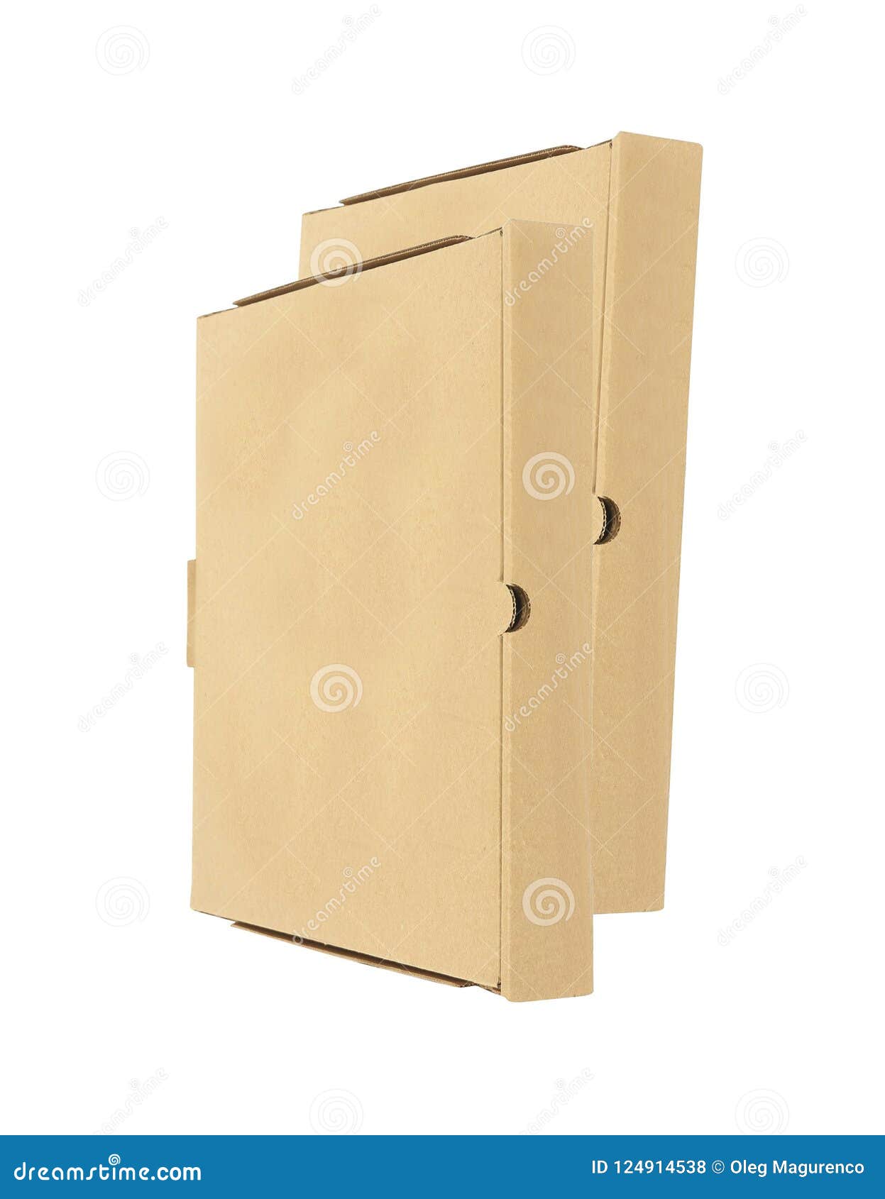 Two Pizza Boxes Isolated on White Stock Photo - Image of delivery ...