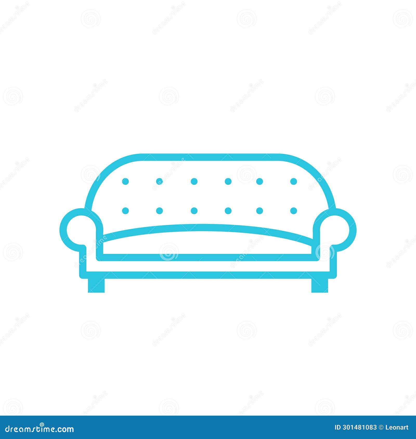 Sofa Couch Realistic Vector Illustration | CartoonDealer.com #42670732