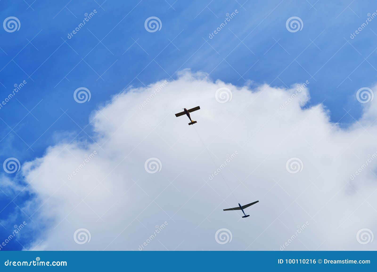 Two Planes, Crossing the Cloud Vignette Stock Photo - Image of design ...