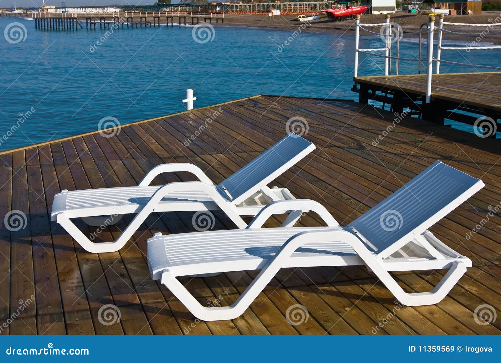 Two plank beds stock image. Image of mooring, wooden - 11359569