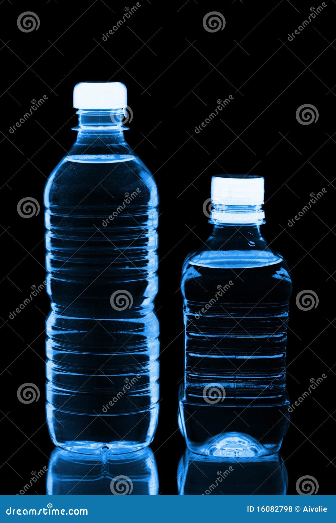 Two Plastic Bottles of Water Stock Photo - Image of condensation ...