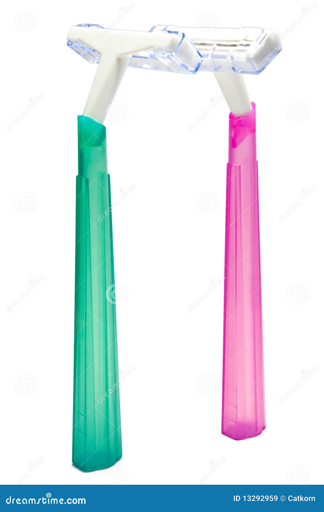 Two plastic razors stock image. Image of razor, skin - 13292959