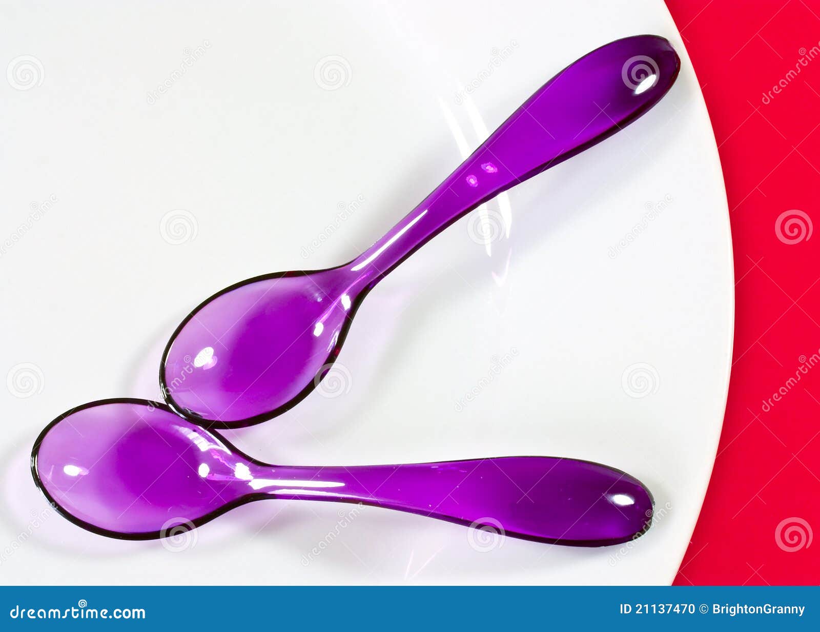 Two plastic spoons stock photo. Image of colourful, closeup - 21137470