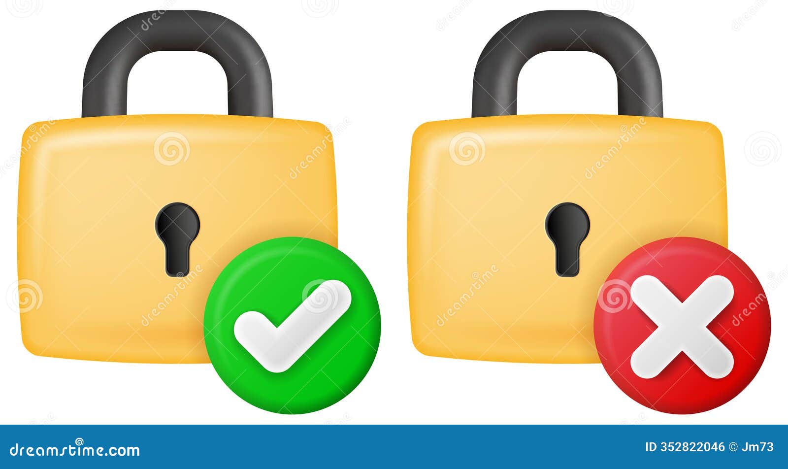 Key Unlocking Check Mark Keyhole Vector Illustration | CartoonDealer ...