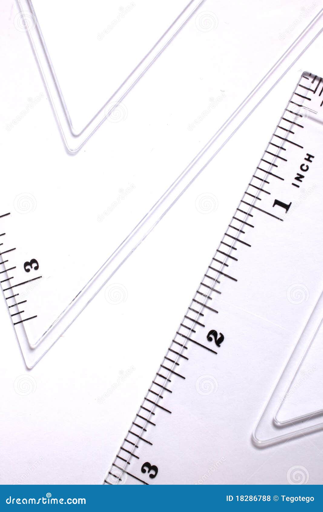 Two Plastic Transparent Rules Stock Photo - Image of background, icon ...