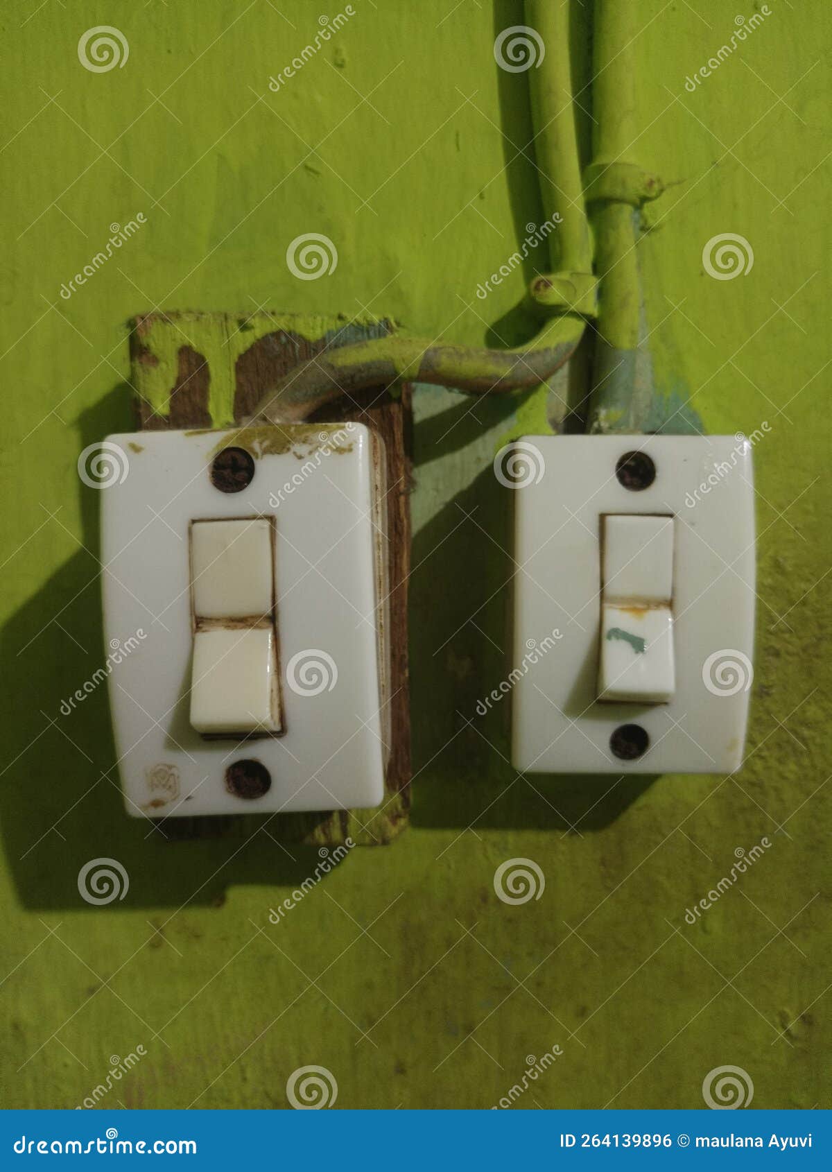 Two old sockets stock photo. Image of design, green - 264139896