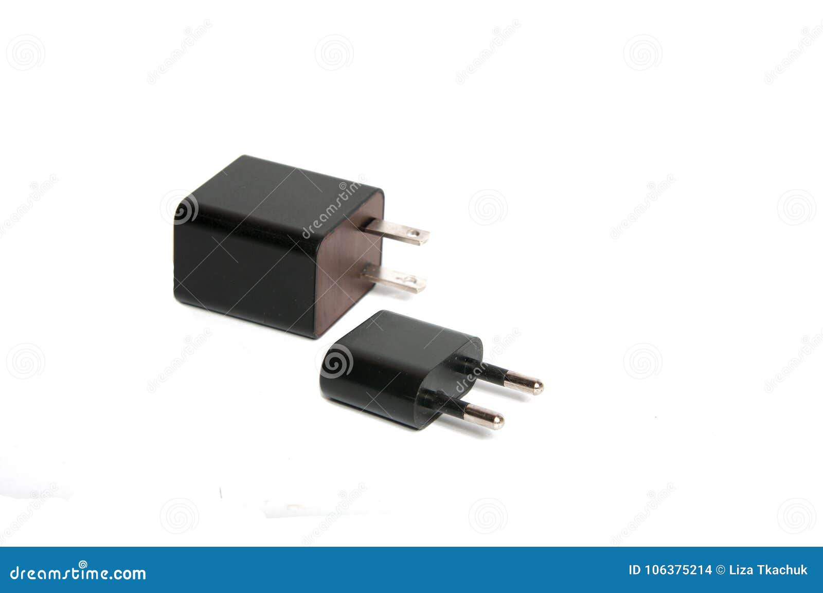Two plugs isolated stock photo. Image of connection - 106375214