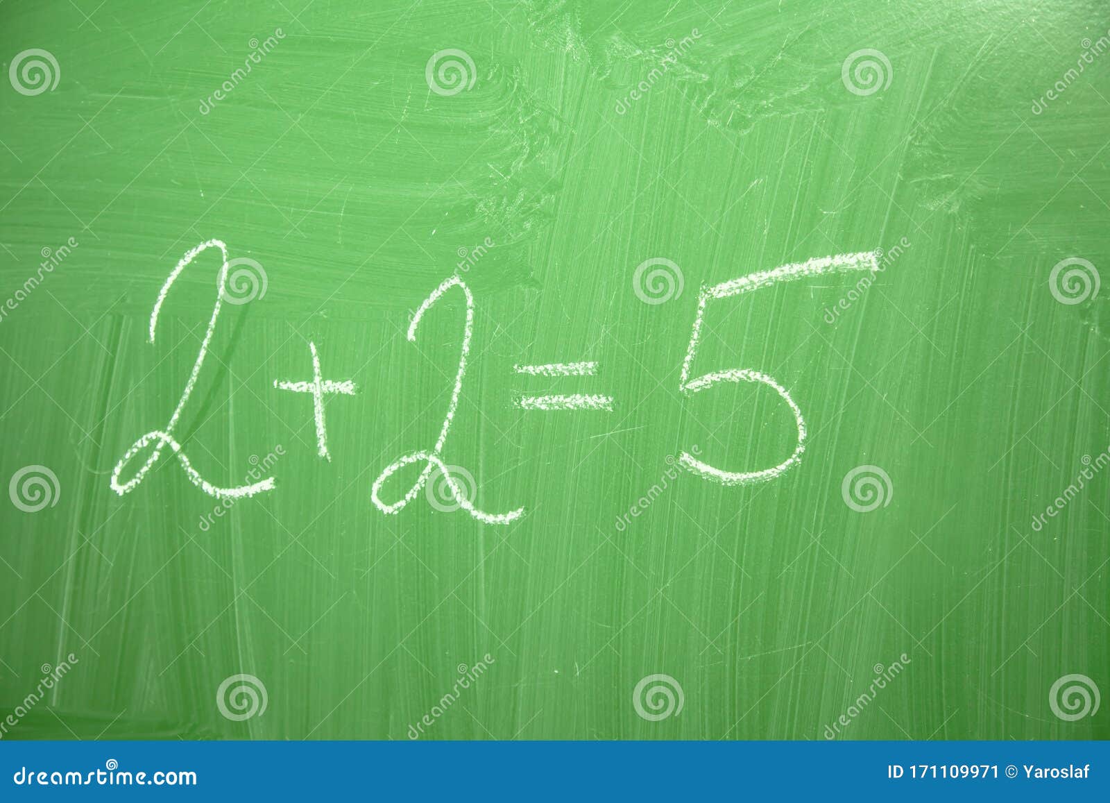 Two Plus Two Equals Five is Student Error Stock Image - Image of simple ...