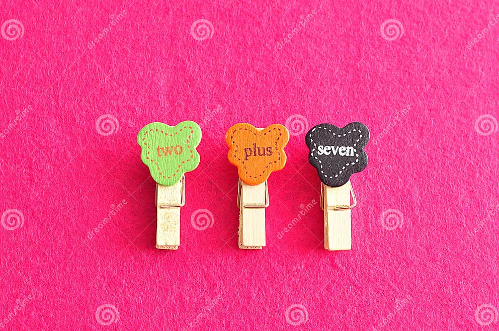 Two plus seven stock photo. Image of number, classroom - 112323240