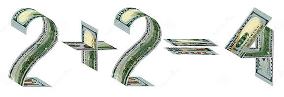 Two plus two equals four stock illustration. Illustration of concepts ...