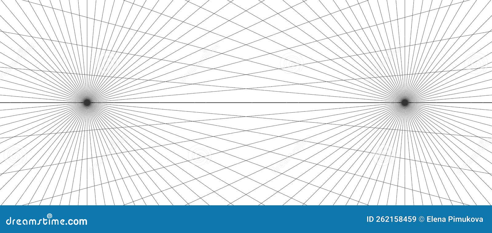 Two Points Perspective Grid Background. Abstract Grid Line Backdrop ...