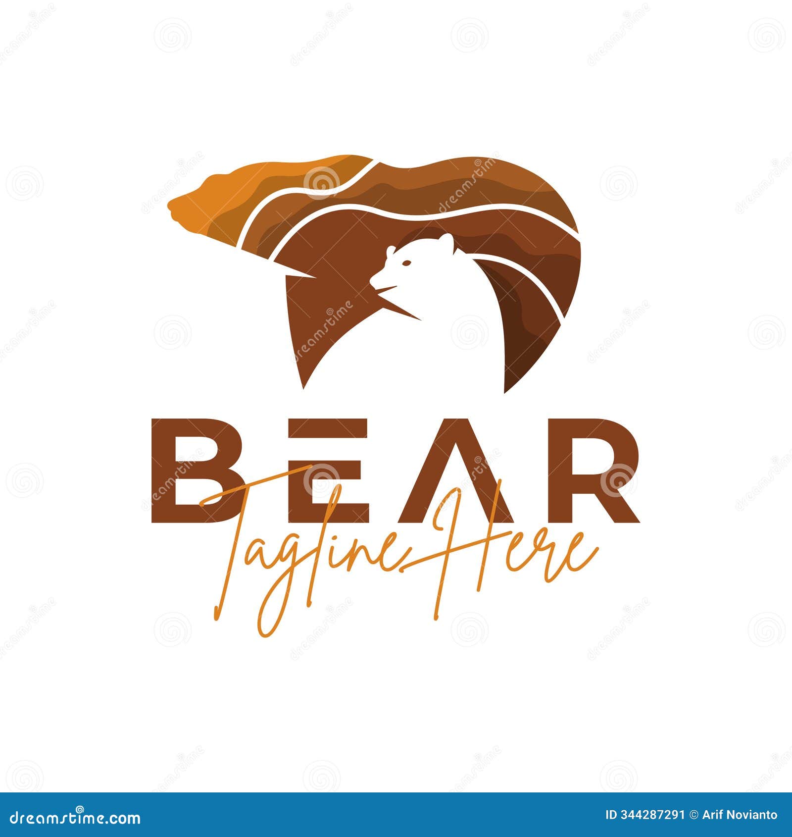 Two polar bears logo stock illustration. Illustration of teddy - 344287291